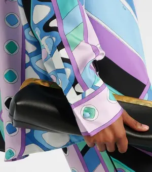 Emilio Pucci Vivara Silk Twill Shirt - Multicoloured