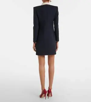 Valentino Garavani Crepe Couture Tie-neck Minidress