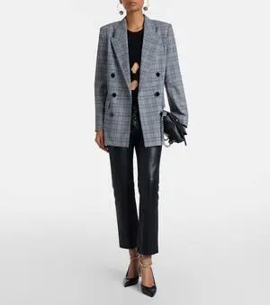 Isabel Marant Étoile Jevima Prince Of Wales Check Wool-blend Jacket