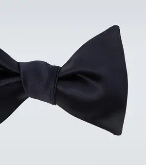 Brunello Cucinelli Cotton And Silk Satin Bow Tie