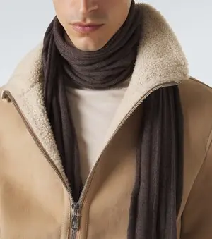 Brunello Cucinelli Cashmere Scarf - Brown