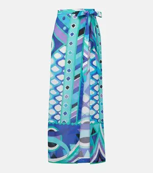 Emilio Pucci Vivara Cotton Beach Cover-up - Blue