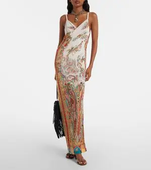 Etro Paisley Print Maxi Dress