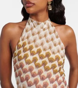 Missoni Halterneck Lamé Gown - Gold