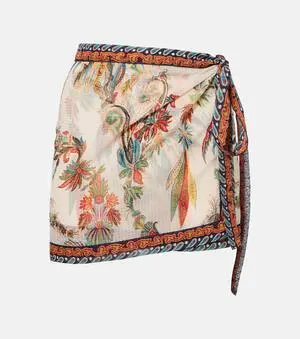 Etro Paisley Wrap Mini Skirt - Multicoloured
