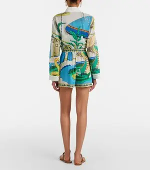 Tory Burch Printed Cotton Shorts - Multicoloured