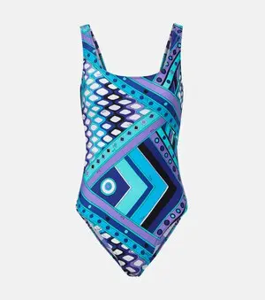 Emilio Pucci Vivara One-piece Swimsuit - Blue