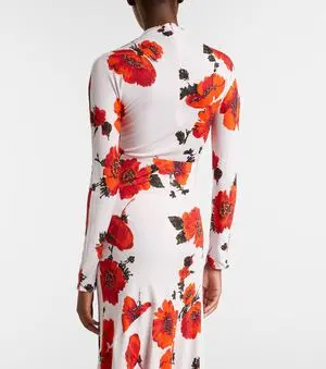 Alaïa Floral Jersey Bodysuit
