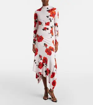Alaïa Floral Jersey Bodysuit