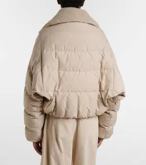 Brunello Cucinelli Shearling-trimmed Down Jacket