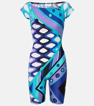 Emilio Pucci Vivara Off-shoulder Jumpsuit - Blue