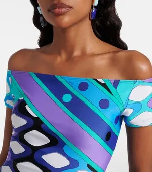 Emilio Pucci Vivara Off-shoulder Jumpsuit