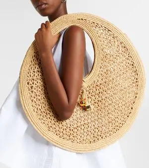 Jacquemus Spiaggia Raffia Top-handle Bag