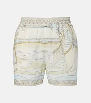 Tory Burch Printed Cotton Shorts