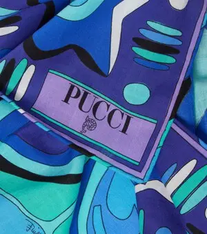 Emilio Pucci Angoli Cotton Scarf