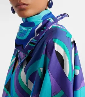 Emilio Pucci Angoli Cotton Scarf
