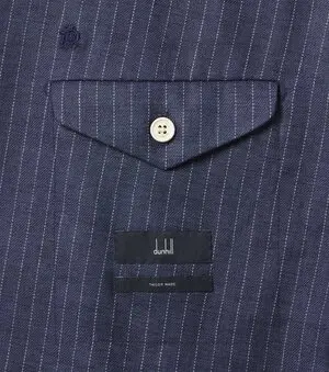 Dunhill Pinstripe Double-breasted Linen Blazer