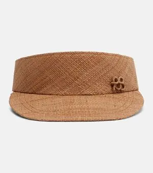 Ruslan Baginskiy Logo Straw Visor - Brown
