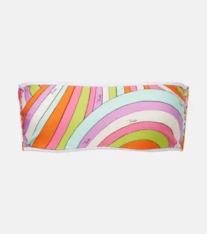 Emilio Pucci Bandeau Bikini Top - Multicoloured