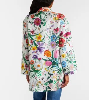 Gucci Flora Silk Twill Shirt