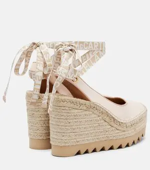 Stella McCartney Gaia Espadrille Wedges - Pink