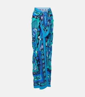 Emilio Pucci Angoli Cotton Cover-up - Blue
