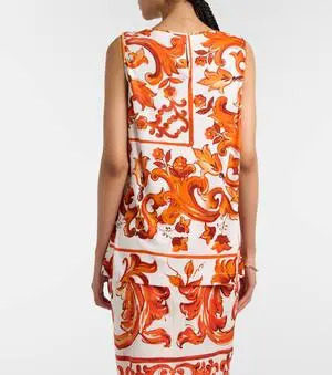 Dolce & Gabbana Majolica Print Tank Top