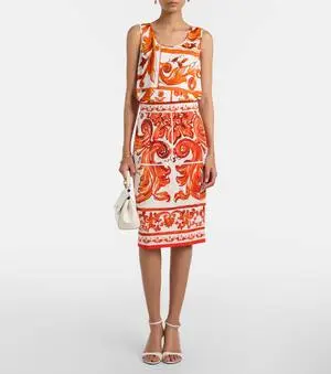 Dolce & Gabbana Majolica Print Tank Top
