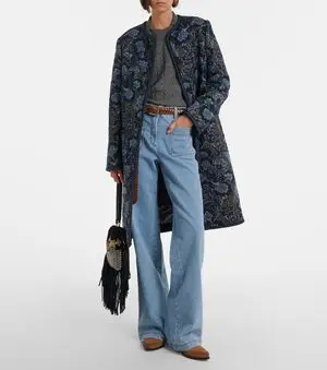 Etro Cable-knit Wool Polo Sweater
