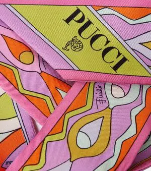 Emilio Pucci Printed Silk Twill Scarf