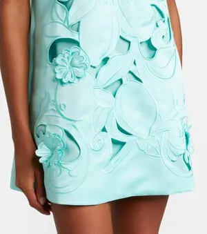 LEO LIN Harper Floral Embroidered Minidress