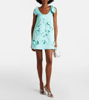 LEO LIN Harper Floral Embroidered Minidress