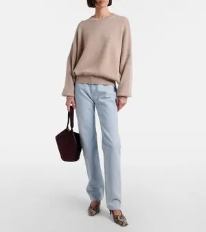 Khaite Margaux Oversized Cashmere Sweater - Beige