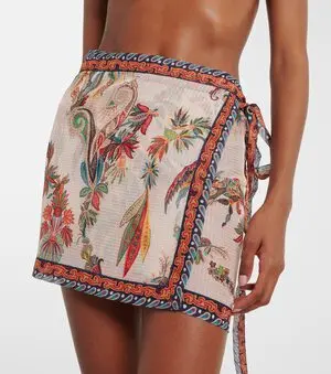 Etro Paisley Wrap Skirt