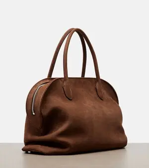 THE ROW Agnes Leather Tote Bag - Brown