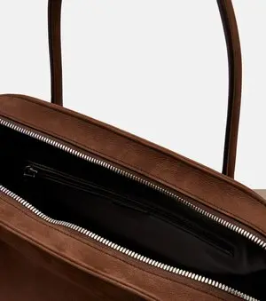 THE ROW Agnes Leather Tote Bag - Brown