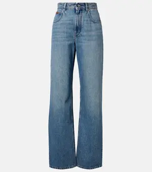 TOD'S High-rise Wide-leg Jeans