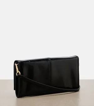Prada Logo Leather Pouch With Strap