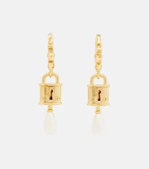 VIVIENNE WESTWOOD Celestia Small Drop Earrings - White