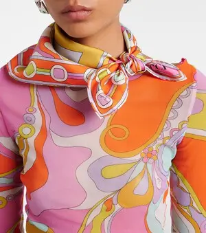 Emilio Pucci Vivara Silk Twill Scarf
