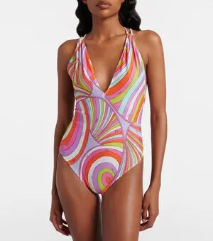 Emilio Pucci Multicolor Printed One Piece Swimsuit - Multicoloured