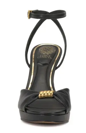 Vince Camuto Neala Ankle Strap Stiletto Sandal - Black