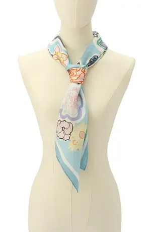 Kate Spade New York Garden Floral Silk Square Scarf