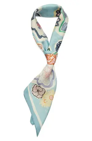 Kate Spade New York Garden Floral Silk Square Scarf