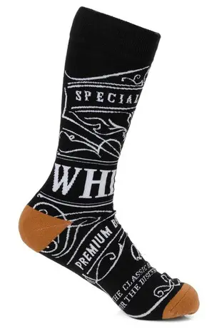 CUFFLINKS, INC. Whiskey Culture Cotton Blend Socks