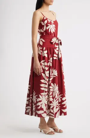 Julia Jordan Floral Print Sleeveless Maxi Dress