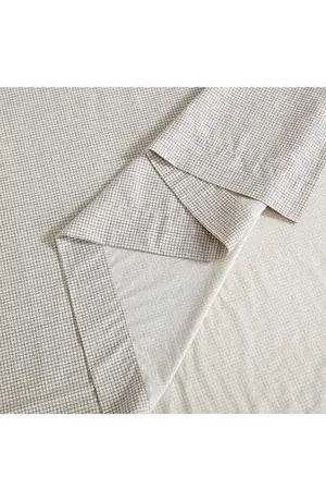 Calvin Klein Broken Grid 200 Thread Count Cotton Percale Sheet Set