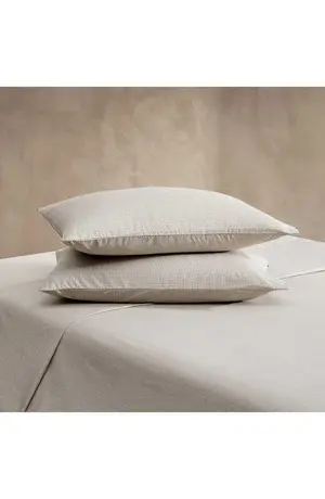 Calvin Klein Broken Grid 200 Thread Count Cotton Percale Sheet Set