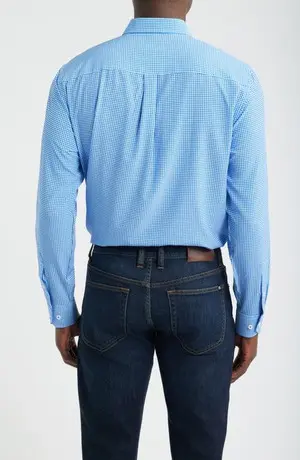 Johnston & Murphy Xc+™ Performance Game Day Gingham Button-up Shirt