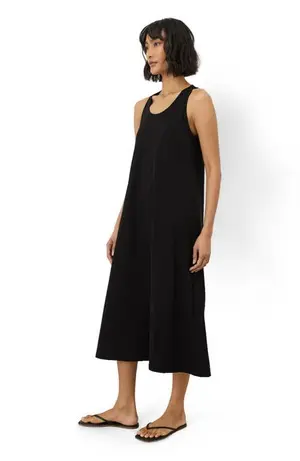 PACT Fit & Flare Organic Cotton Dress